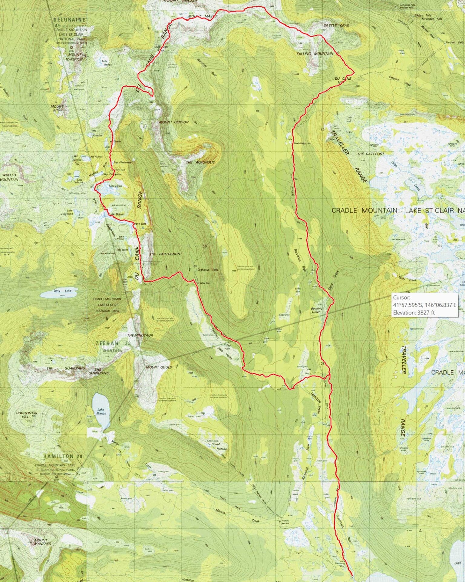 Du Cane Range Traverse (40km) - Cradle Mountain-Lake St Clair National ...